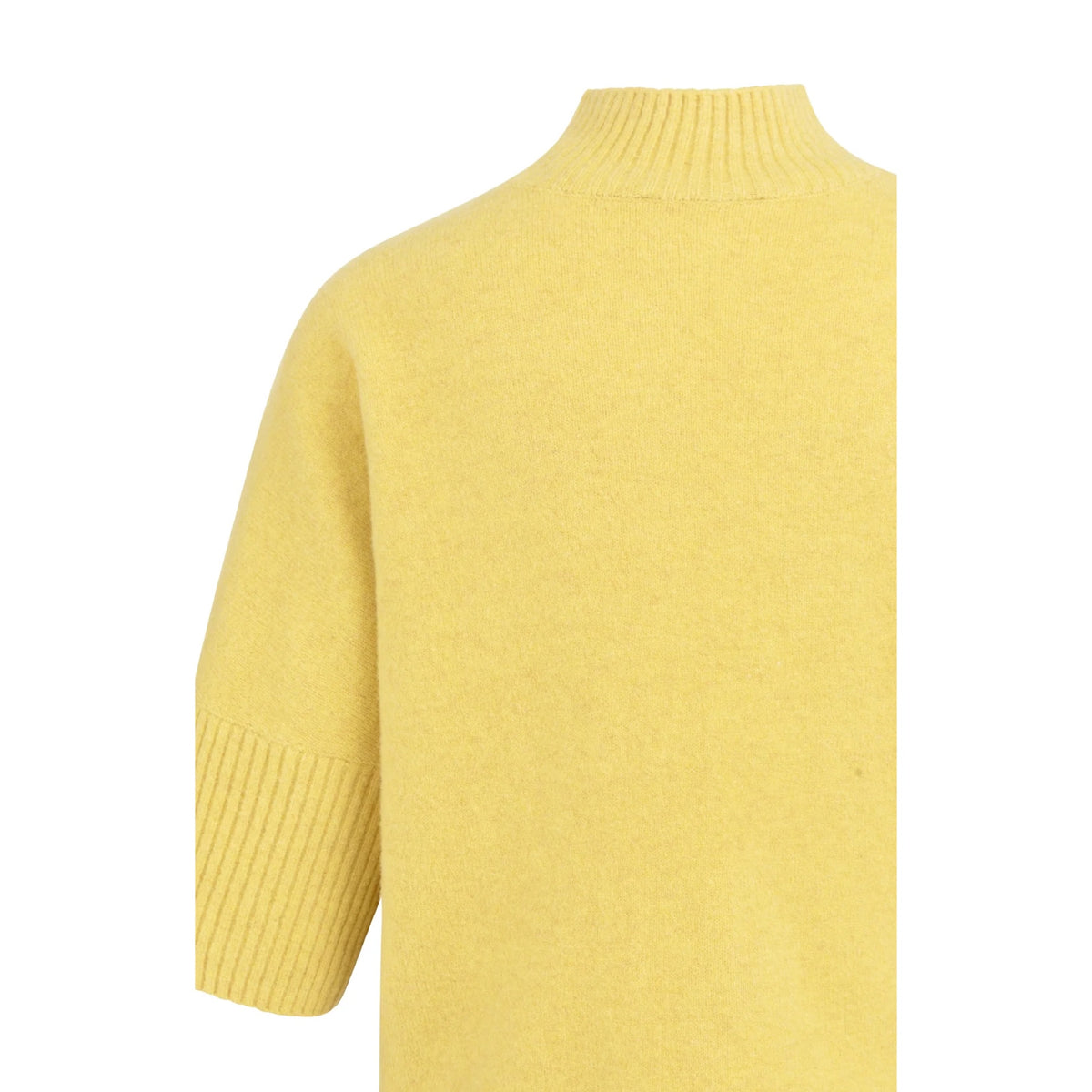 YAYA 01-000437-601 Sweater with Ribbed 3/4 Sleeves and Mock Neck ...