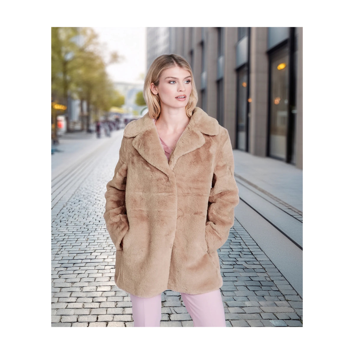 Pia Rossini Kennedy Faux Fur Coat – Precious at whalley